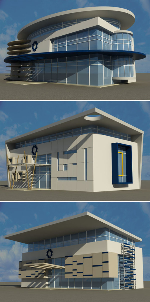 Fasad Office Corin - A+ Design | Arsitek Surabaya